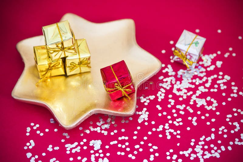 Tiny Present, Christmas and Party Decoration Stock Photo - Image of ...