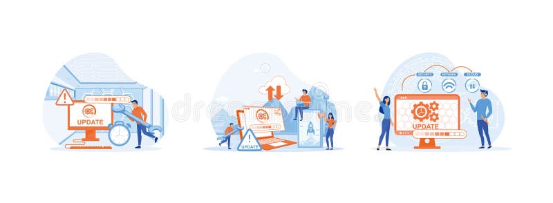 Tiny Programmers Upgrading Operating System System Updates Withng