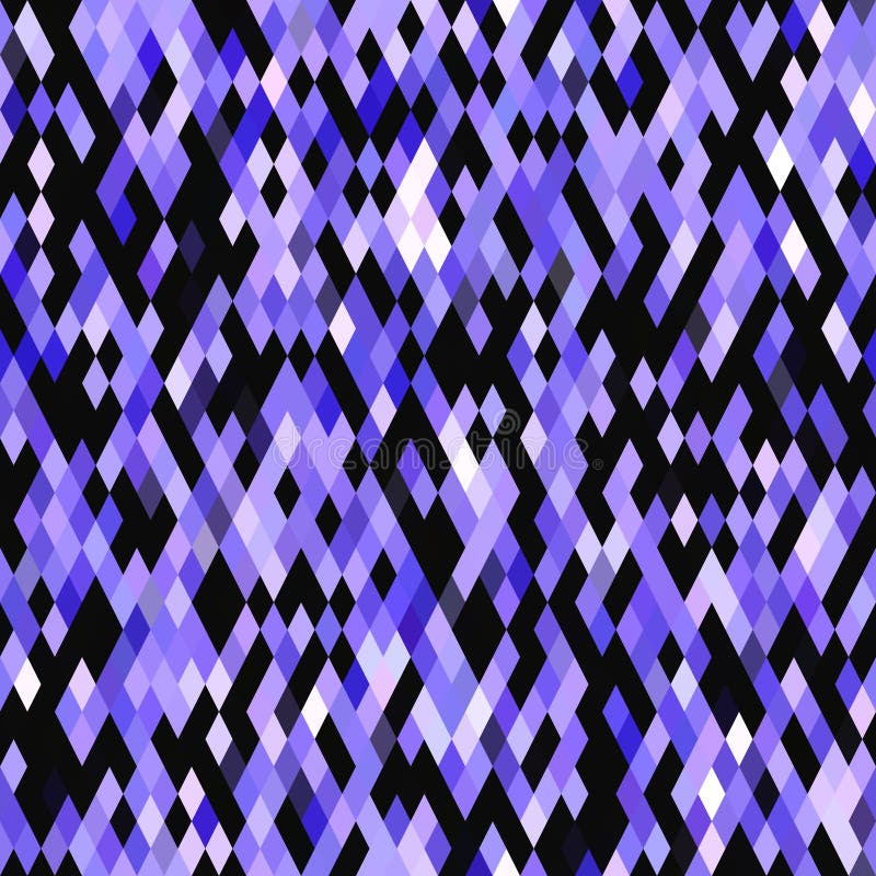 Tiny Purple Geometric Mosaic Pixel Diamond Seamless Pattern. Modern ...