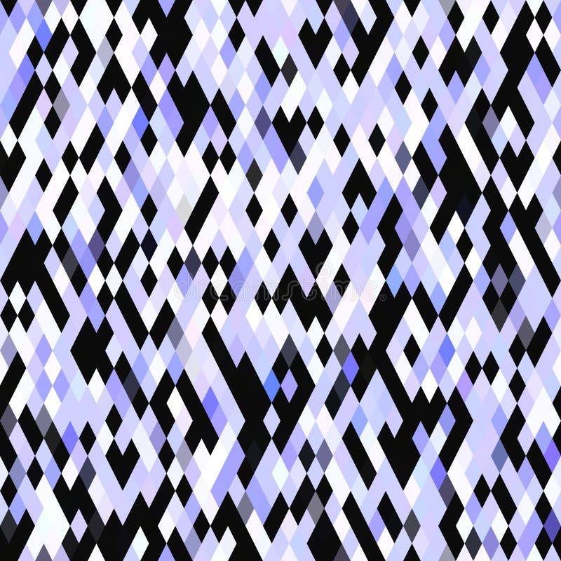 Tiny Purple Geometric Mosaic Pixel Diamond Seamless Pattern. Modern ...