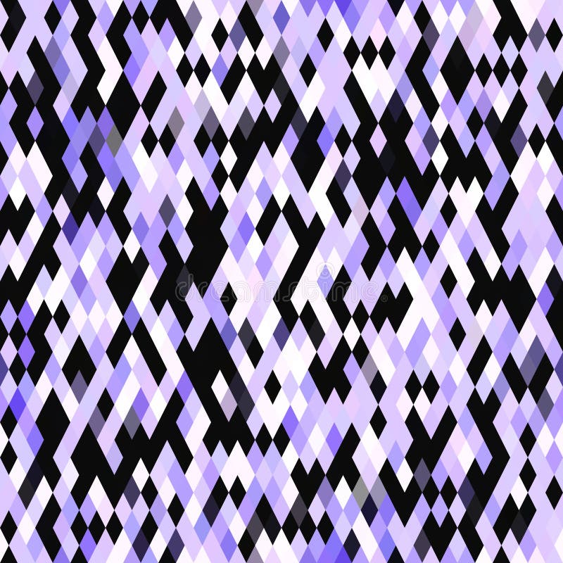 Tiny Purple Geometric Mosaic Pixel Diamond Seamless Pattern. Modern ...