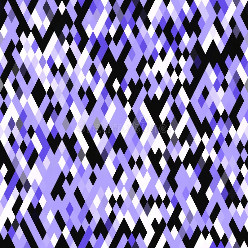 Tiny Purple Geometric Mosaic Pixel Diamond Seamless Pattern. Modern ...