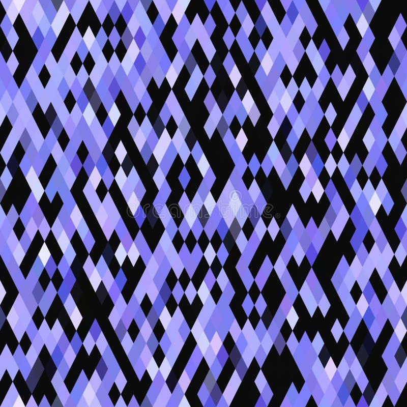 Tiny Purple Geometric Mosaic Pixel Diamond Seamless Pattern. Modern ...
