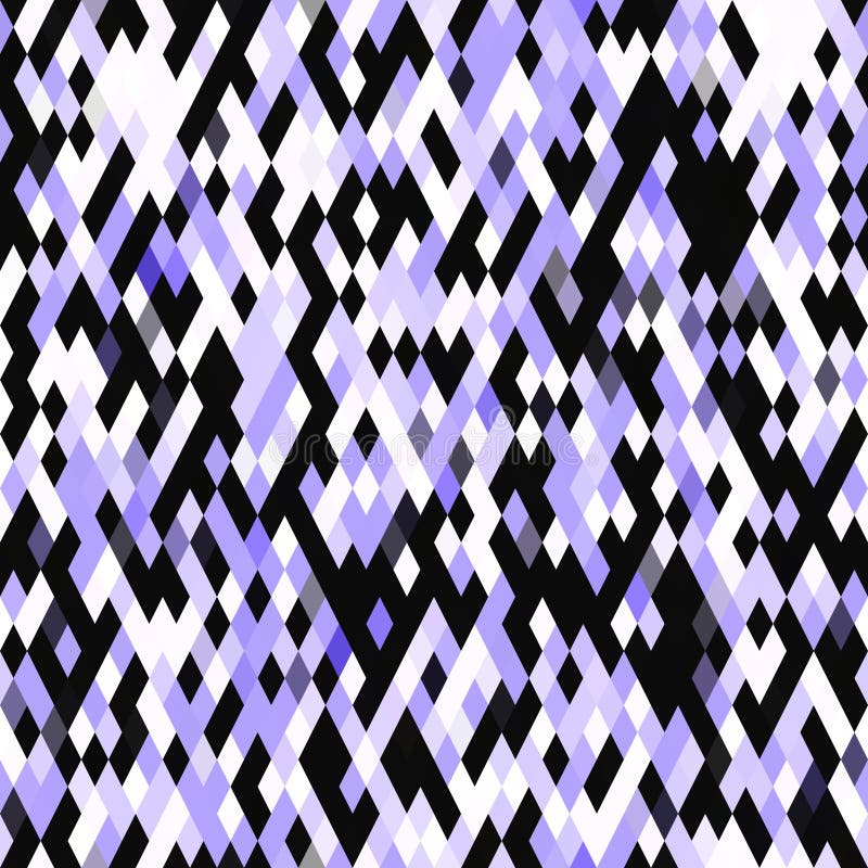 Tiny Purple Geometric Mosaic Pixel Diamond Seamless Pattern. Modern ...