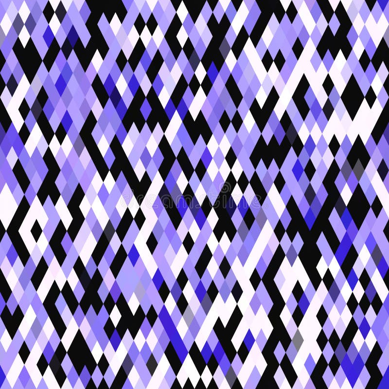 Tiny Purple Geometric Mosaic Pixel Diamond Seamless Pattern. Modern ...