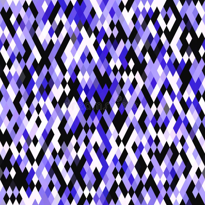 Tiny Purple Geometric Mosaic Pixel Diamond Seamless Pattern. Modern ...