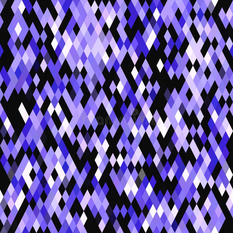 Tiny Purple Geometric Mosaic Pixel Diamond Seamless Pattern. Modern ...