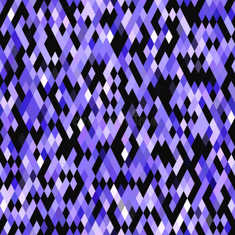 Tiny Purple Geometric Mosaic Pixel Diamond Seamless Pattern. Modern ...