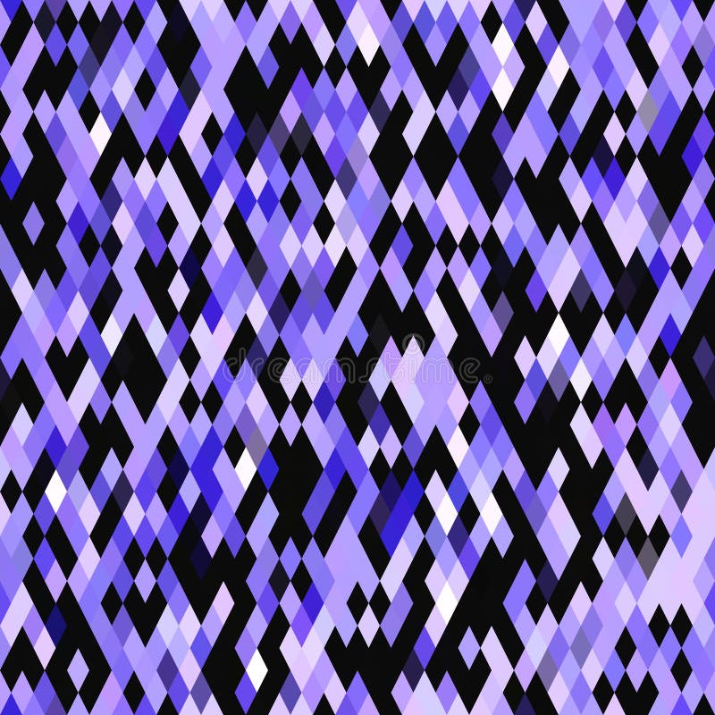 Tiny Purple Geometric Mosaic Pixel Diamond Seamless Pattern. Modern ...