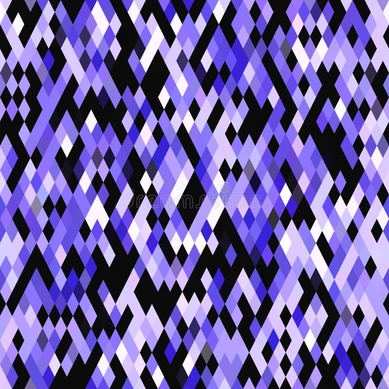 Tiny Purple Geometric Mosaic Pixel Diamond Seamless Pattern. Modern ...