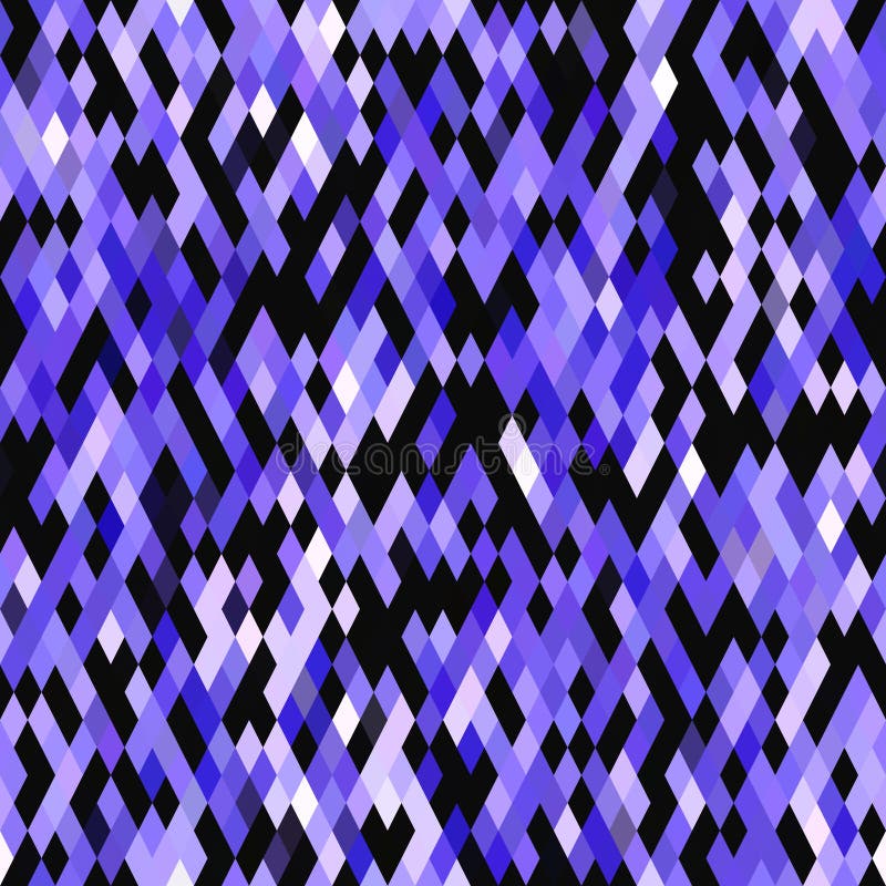 Tiny Purple Geometric Mosaic Pixel Diamond Seamless Pattern. Modern ...