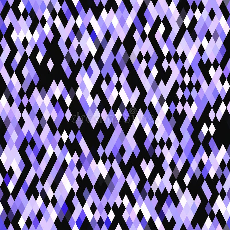 Tiny Purple Geometric Mosaic Pixel Diamond Seamless Pattern. Modern ...