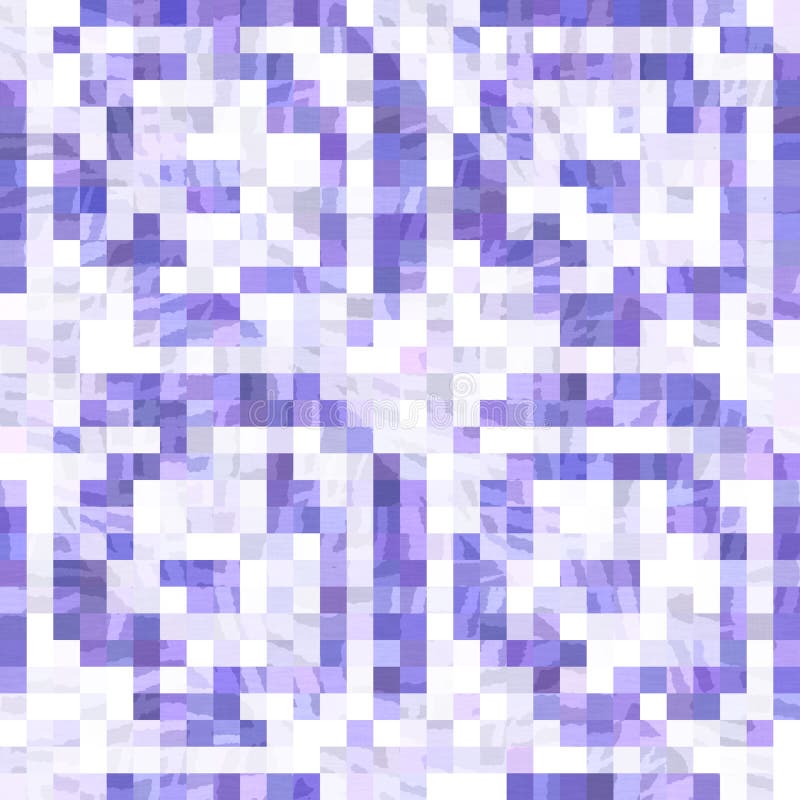 Tiny Purple Geometric Mosaic Pixel Grid Seamless Pattern. Modern Square ...