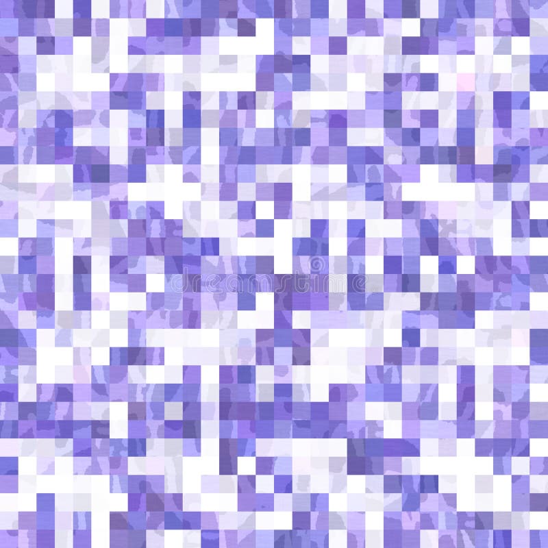 Tiny Purple Geometric Mosaic Pixel Grid Seamless Pattern. Modern Square ...