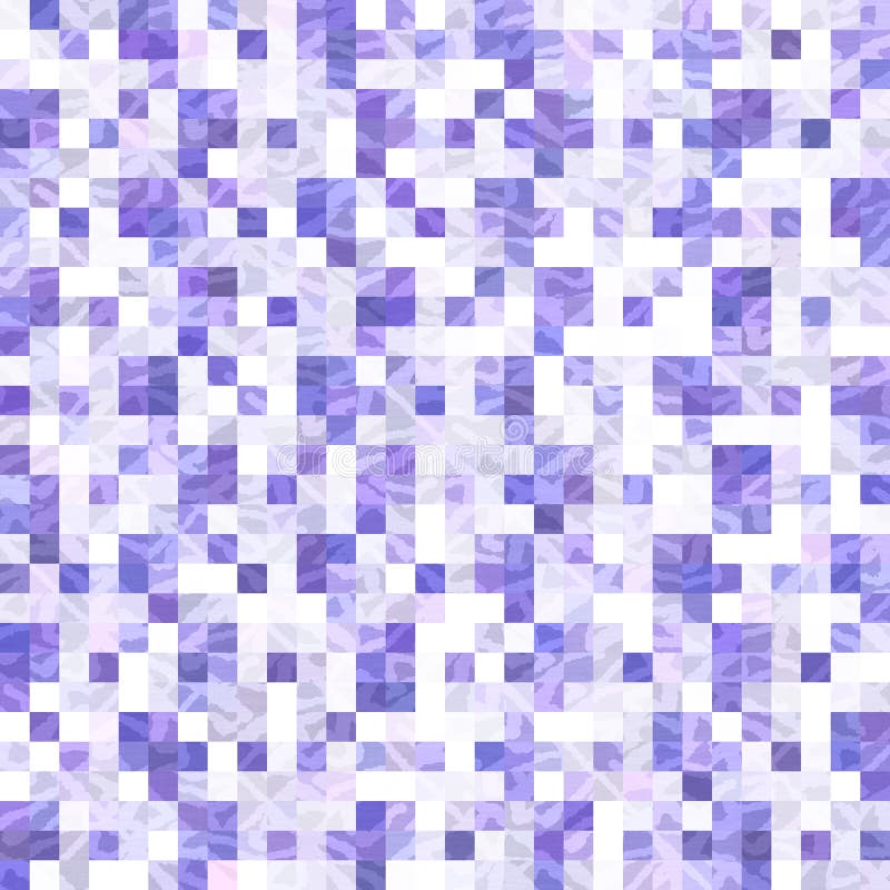 Tiny Purple Geometric Mosaic Pixel Grid Seamless Pattern. Modern Square ...