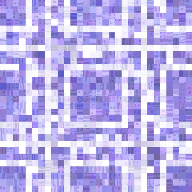 Tiny Purple Geometric Mosaic Pixel Grid Seamless Pattern. Modern Square ...