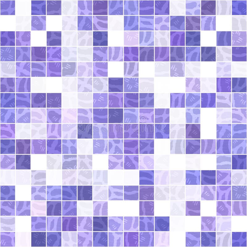 Tiny Purple Geometric Mosaic Pixel Grid Seamless Pattern. Modern Square ...