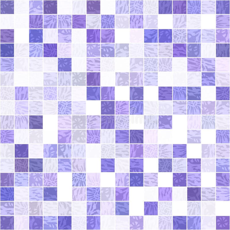 Tiny Purple Geometric Mosaic Pixel Grid Seamless Pattern. Modern Square ...
