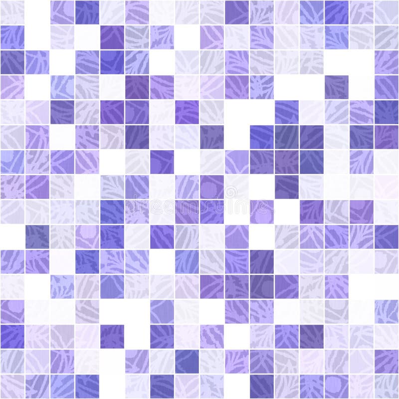 Tiny Purple Geometric Mosaic Pixel Grid Seamless Pattern. Modern Square ...