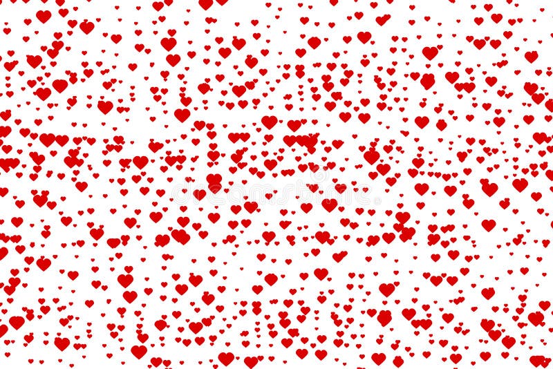 Tiny red hearts stock illustration. Illustration of graphics - 3851325