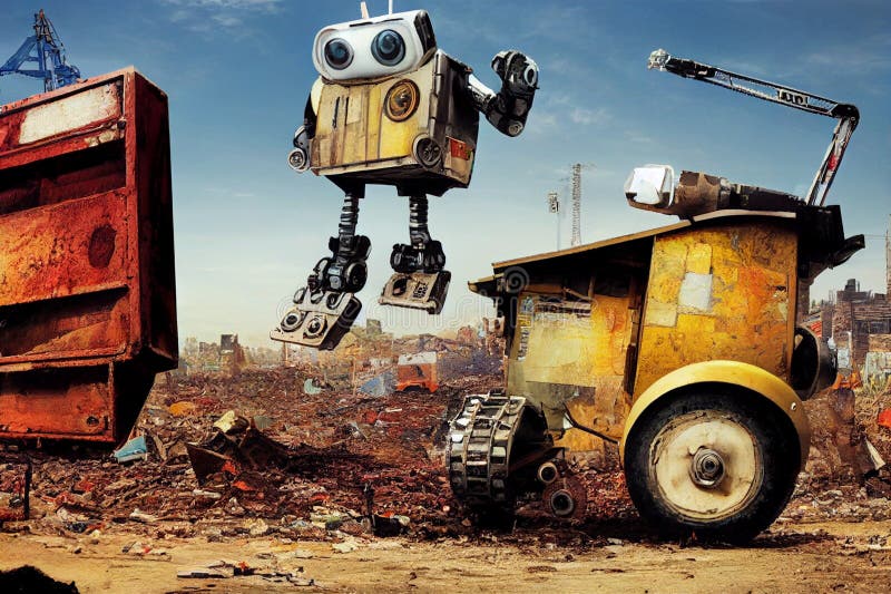 Tiny Bee Robot. Generative AI Stock Illustration - Illustration of ...