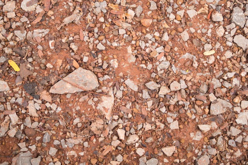 Tiny Rock or Stone and Red Brown Gravel Texture Background Stock Image ...