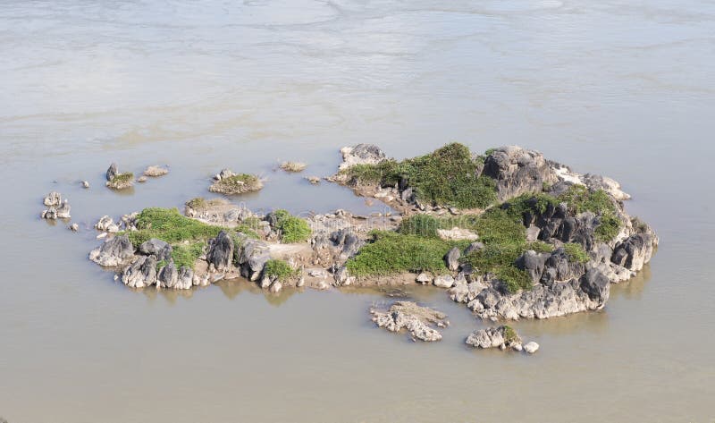 The Tiny Rocky Islets in River. Stock Image - Image of ancient, trip ...