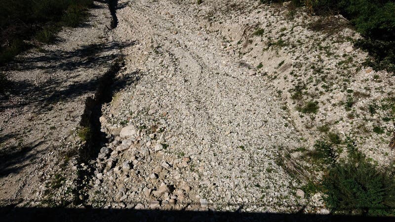 Dried up riverbed stock image. Image of bereft, climate - 122990777