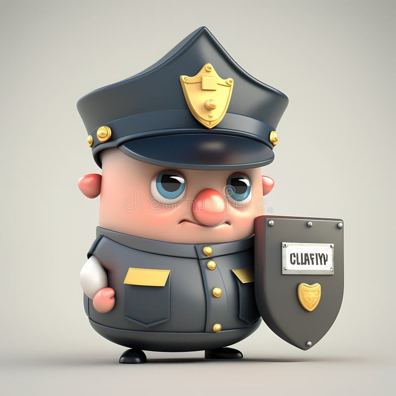 Tiny Security Guard. Generative AI Stock Image - Image of occupation ...