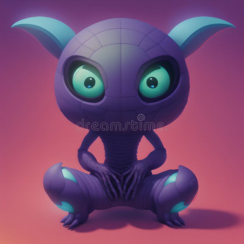 Tiny Space Creature Figurine, Both Charming and Unsettling. AI ...