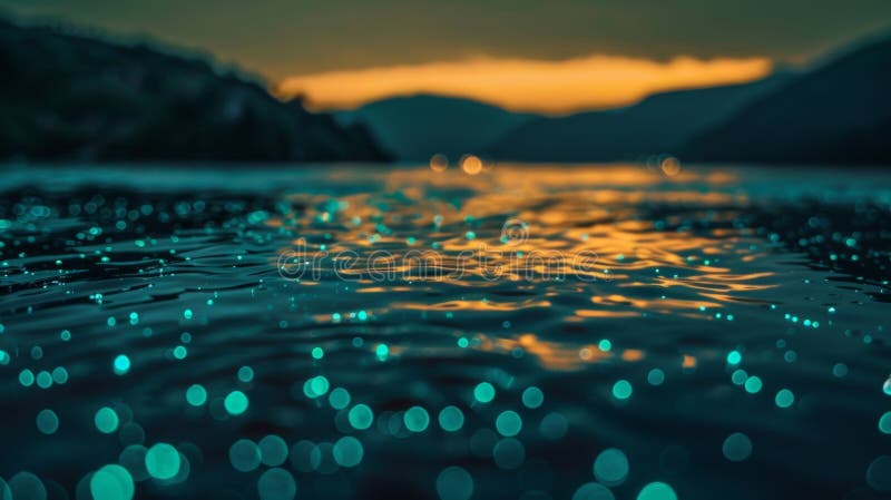 Tiny Specks of Bioluminescent Algae Tered Like Glowing Emeralds Across ...