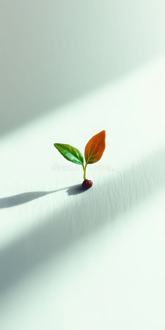 A Tiny Sprout Emerges from a Seed, Symbolizing Growth and Resilience ...