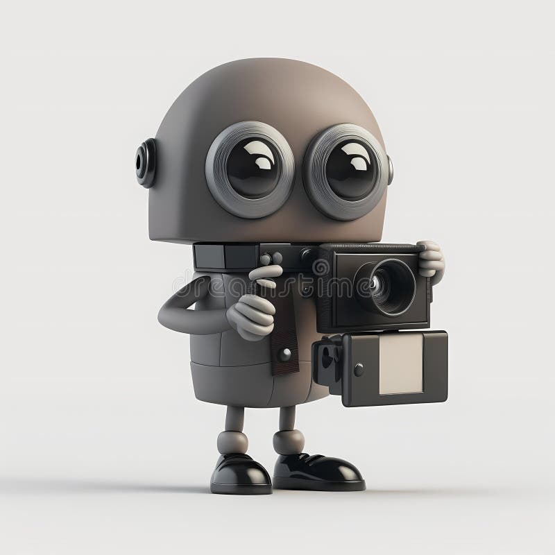 Tiny Spy Camera Character Generative Ai Stock Illustration Illustration Of Cyber Danger