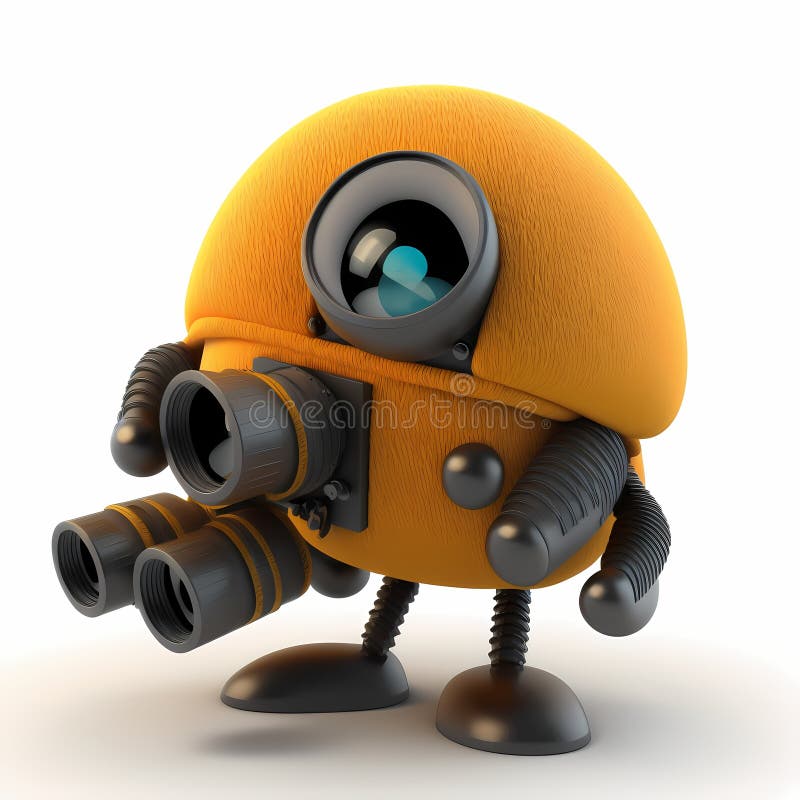 Tiny Spyware Character. Generative AI Stock Illustration - Illustration ...