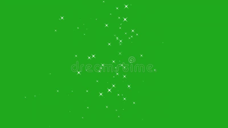 Tiny Stars Blinking on Green Screen Stock Footage - Video of spread ...