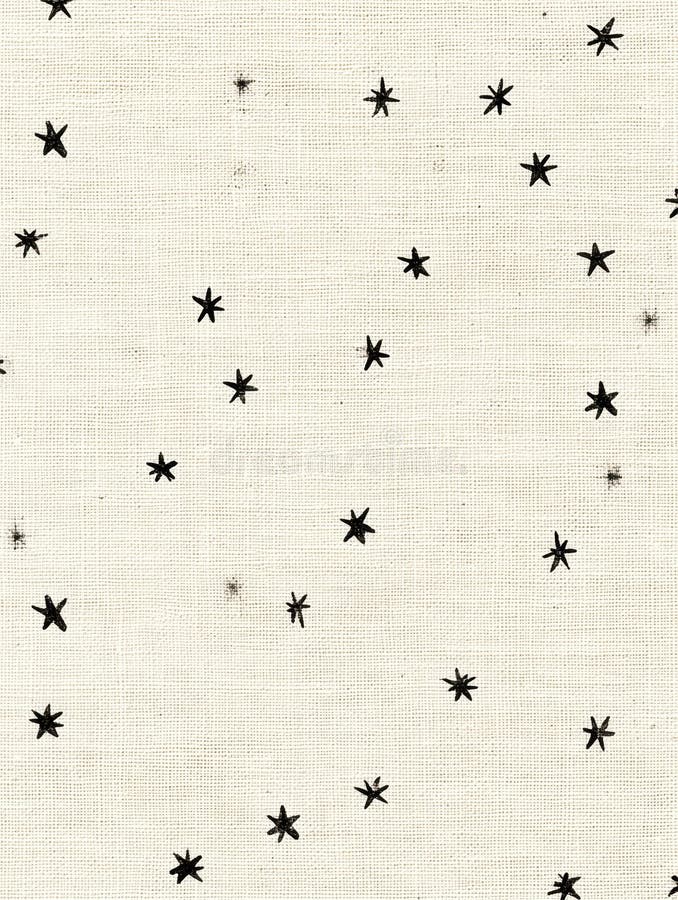 Tiny Stars Create a Dreamy Atmosphere Over a Creamy Linen Texture in a ...