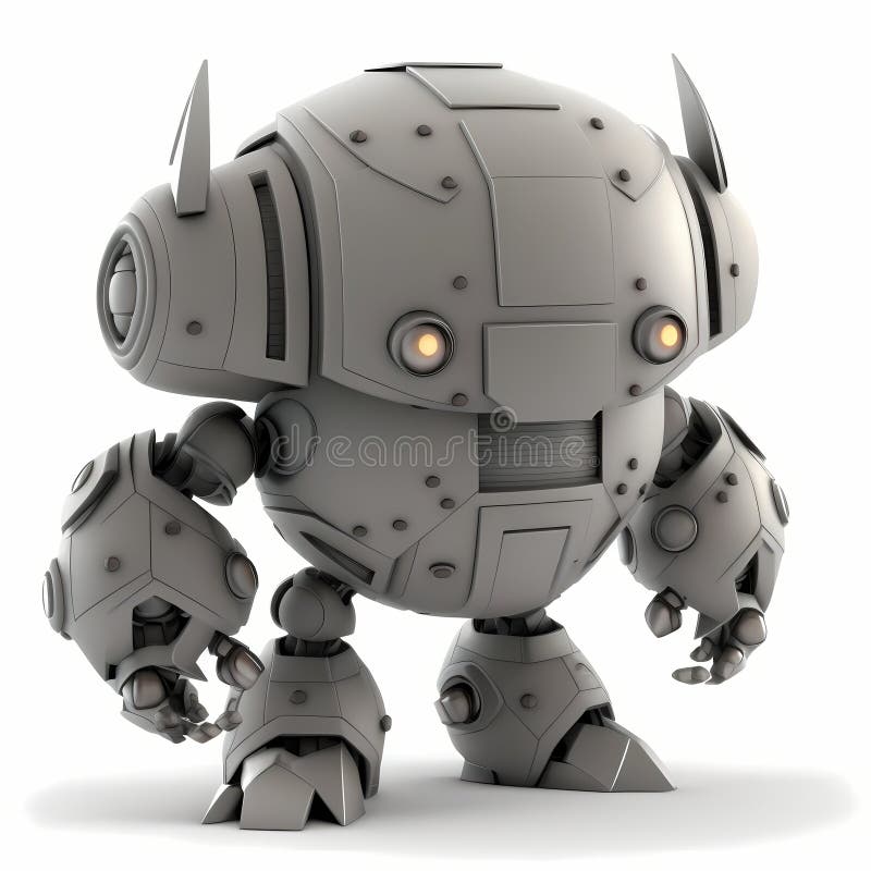 Tiny Security Character. Generative AI Stock Illustration ...