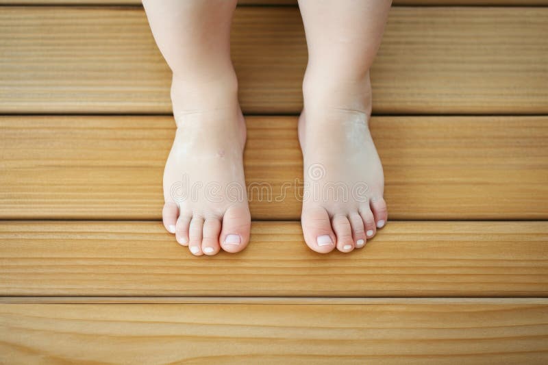 Tiny Toes of Innocence. Generative AI. Stock Illustration ...