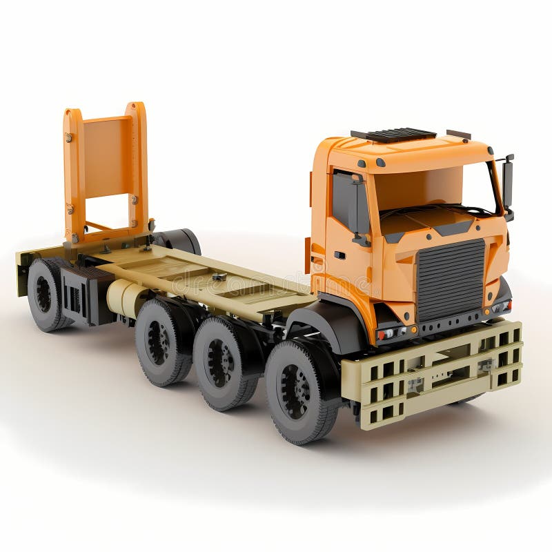 Tiny Toy Flat Bed Truck. Generative AI Stock Illustration ...