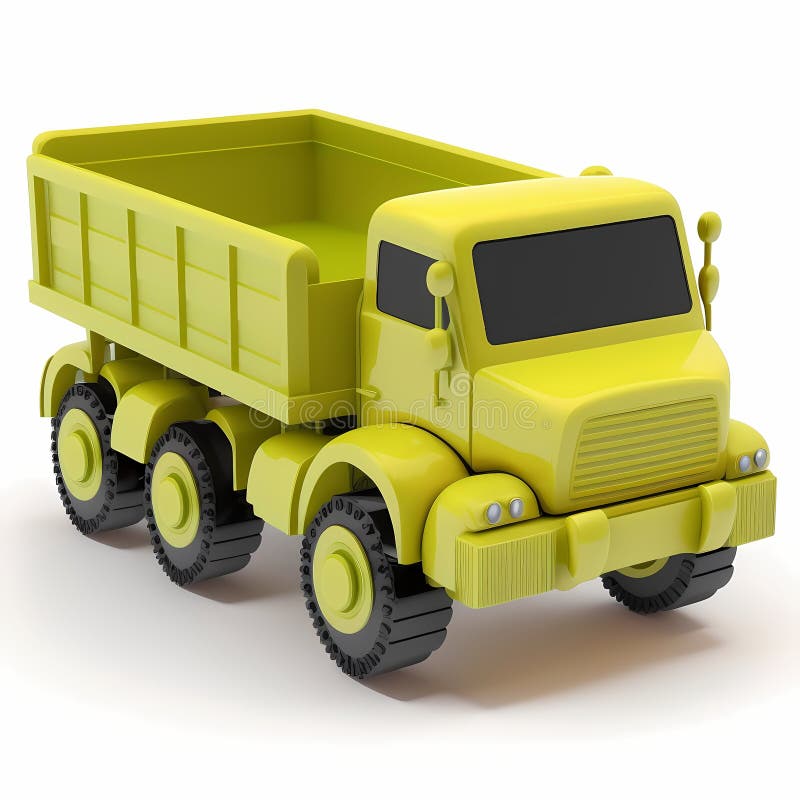 Tiny Toy Flat Bed Truck. Generative AI Stock Illustration ...
