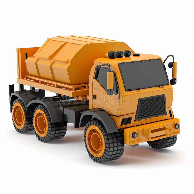 Tiny Toy Flat Bed Truck. Generative AI Stock Illustration ...