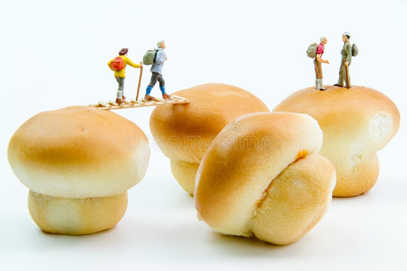 Tiny Toys Climber a Bread Filling.Stuffed Pork Buns Editorial Stock ...