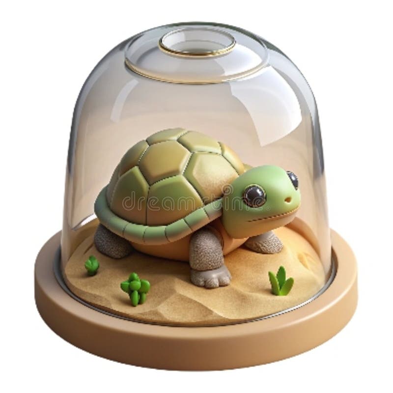 Tiny Turtle Popular Picture 3D. Stock Image - Illustration of bird ...