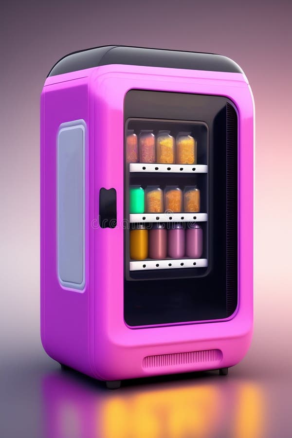 Tiny Vending Machine, Cute 3d Render, Pastel Colors. Cute Extremely ...