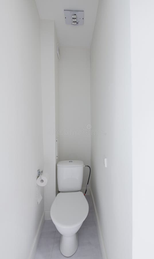 Tiny WC Lavatory Toilet Home Interior. WC Stock Image - Image of floor ...