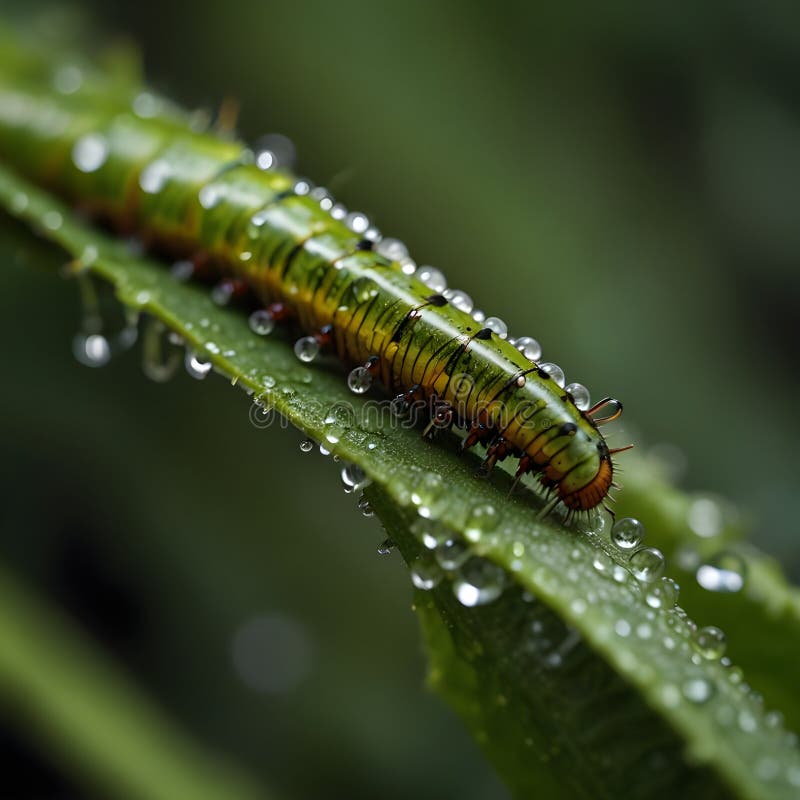 The Tiny World of Caterpillar Macro and Micro Photography with Dew ...