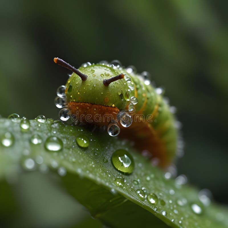 The Tiny World of Caterpillar Macro and Micro Photography with Dew ...