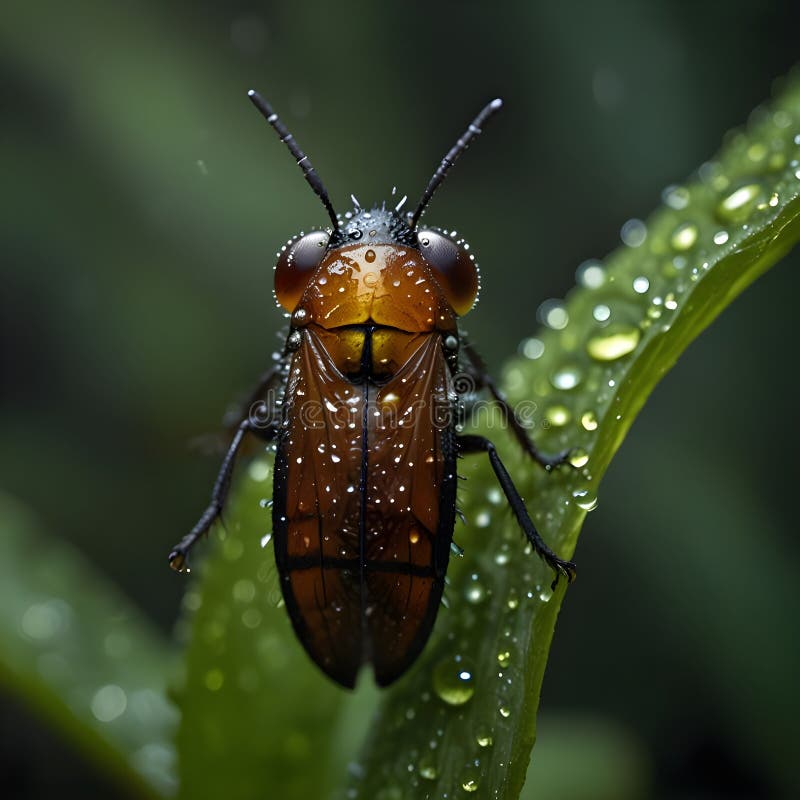 The Tiny World of Firefly Macro and Micro Photography with Dew Stock ...