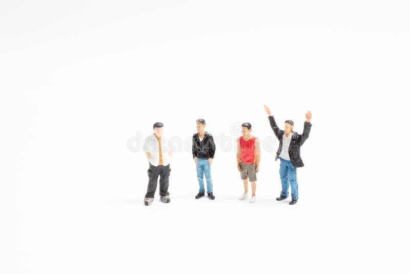 Tiny World of Fun Figure on Board, the Fun of Figure Stock Image ...