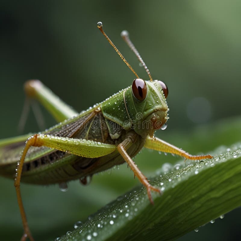 The Tiny World of Grasshopper Macro and Micro Photography with Dew ...